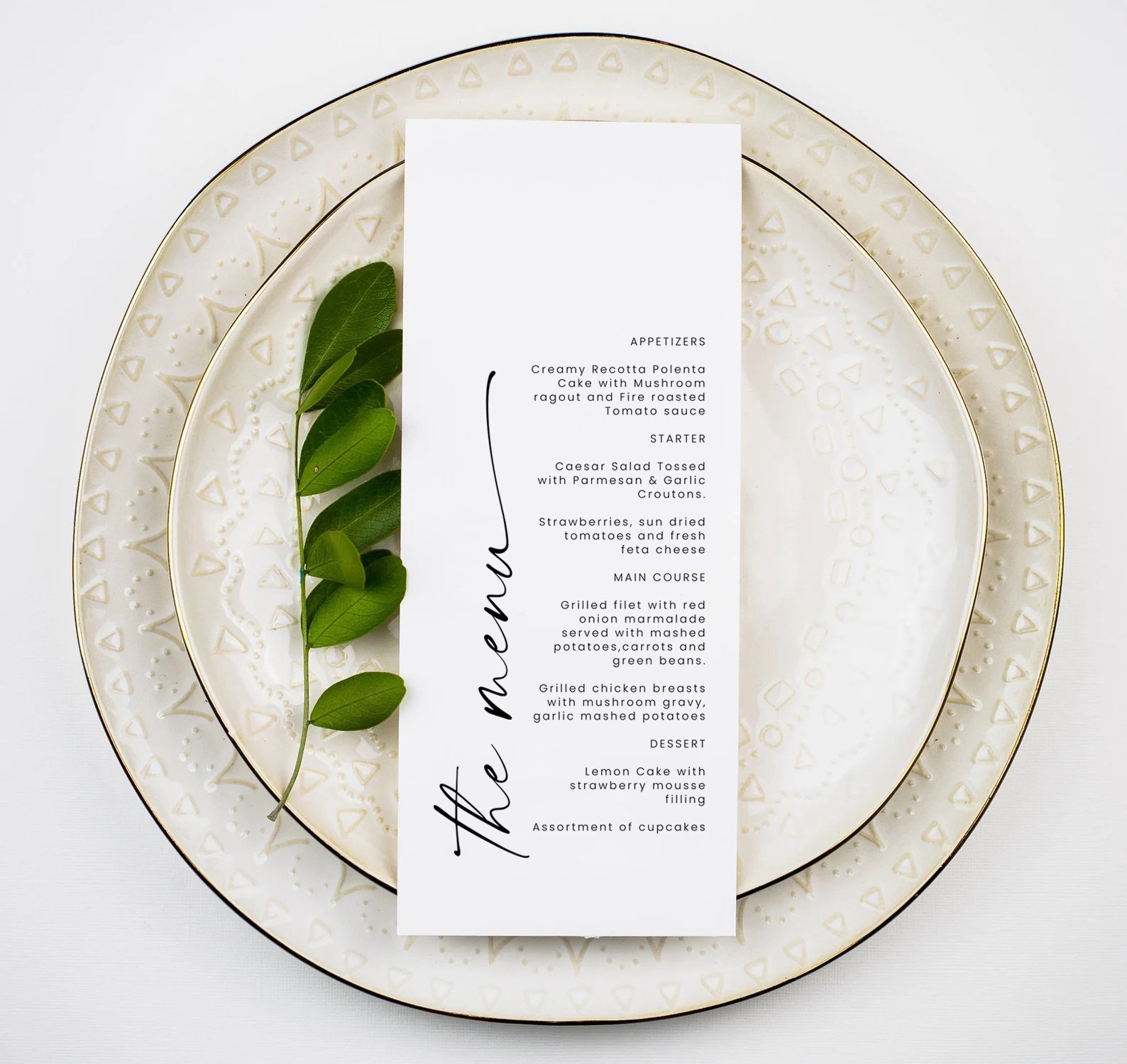 Elegant Calligraphy Wedding Menu Template Cream Wedding Menu | Etsy