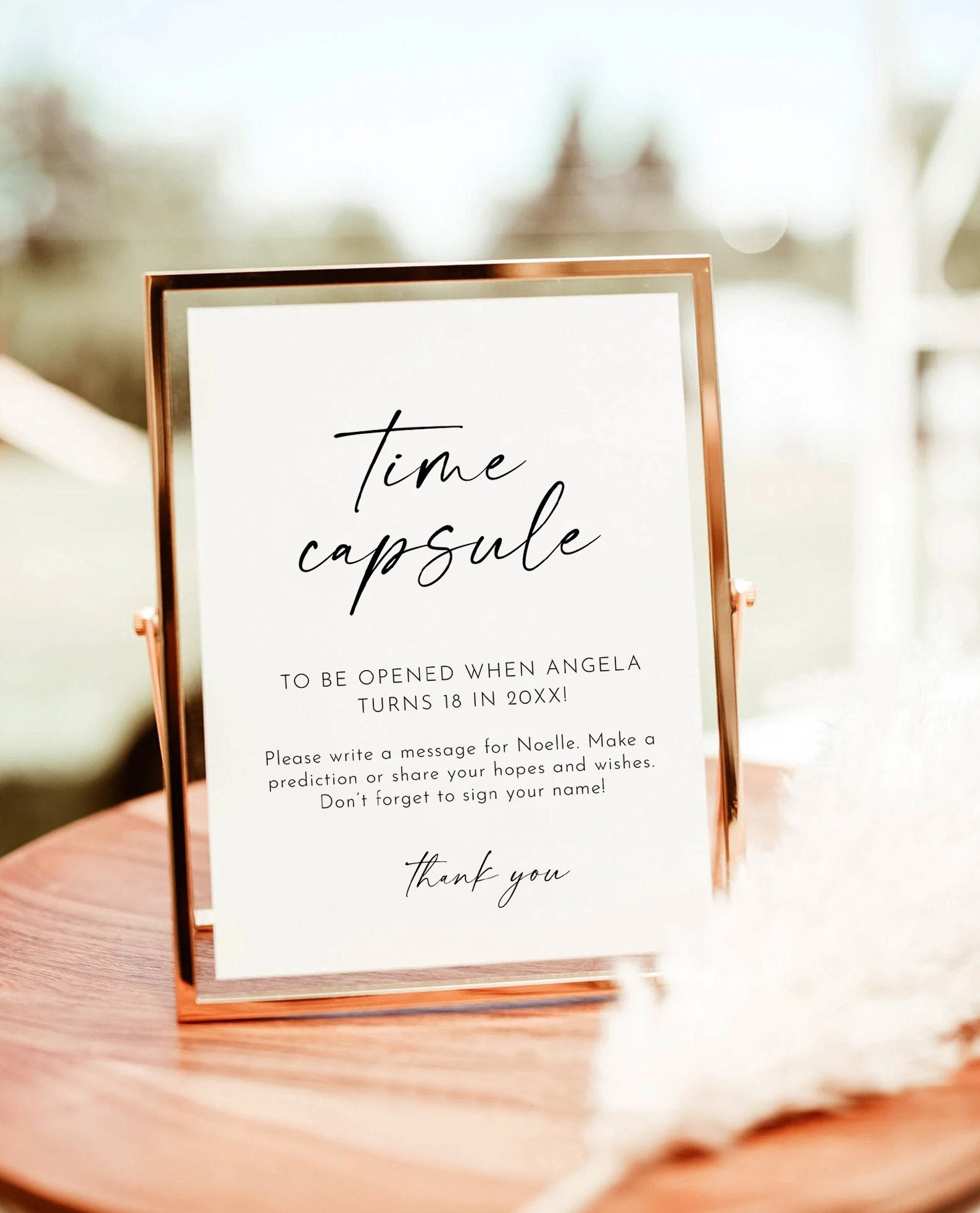 Time Capsule Template, Time Capsule First Birthday, Time Capsule Baby ...
