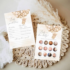 Teddy Bear Baby Shower Games,boy Baby Shower Game Bundle,bear Themed ...