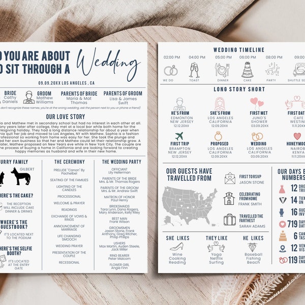 Wedding Infographic - Etsy