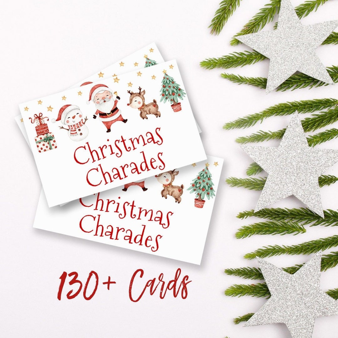 Christmas Party Games, Christmas Charades, Printable Christmas Party ...