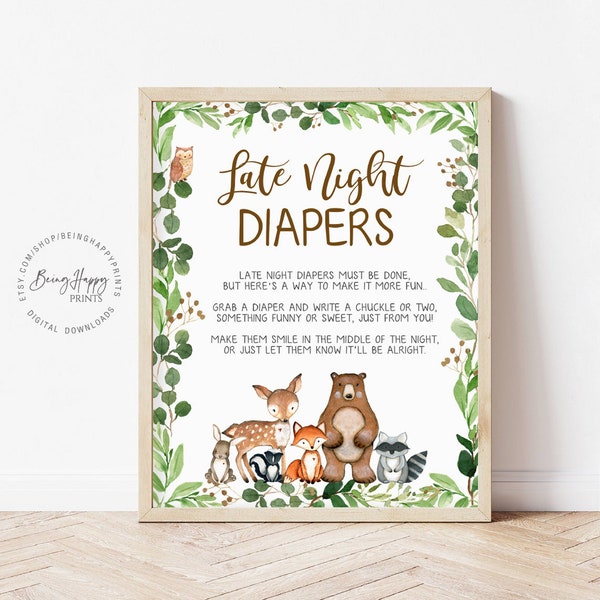 Diaper Message Sign - Etsy