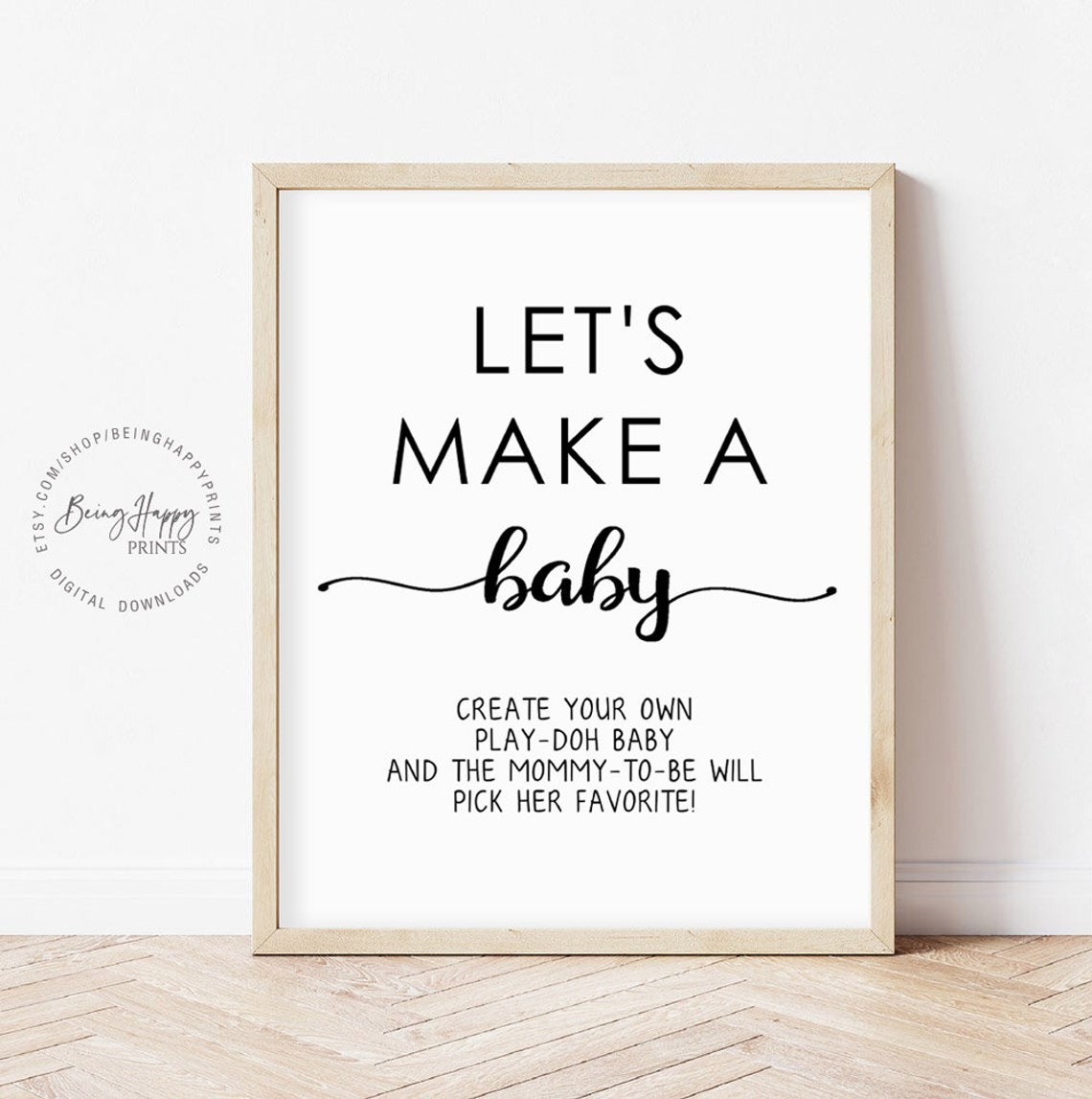 Lets Make A Baby Game, Play Doh Baby Shower Game, Printable Baby Shower ...
