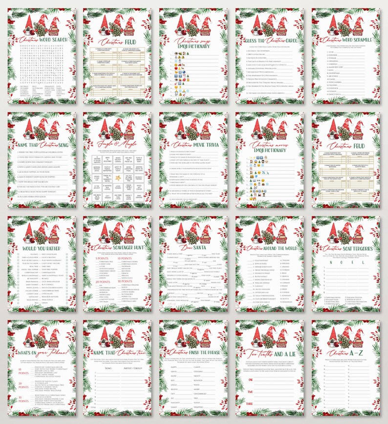 Christmas Games Bundle, Christmas Party Games, School Christmas Games ...