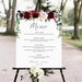 Wedding Menu Sign Template, Menu Sign Template, Editable Wedding Dinner ...