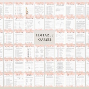 Pink Swash Bridal Shower Games, Printable Bridal Shower Games ...