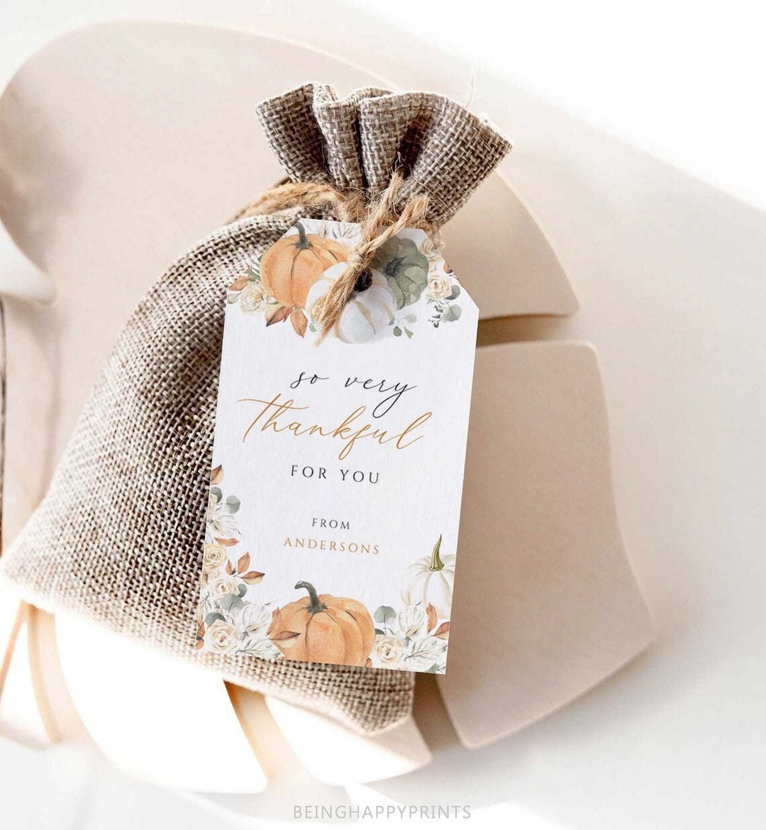 Printable Thanksgiving Favor Tags, Autumn Leaves Gift Tags ...