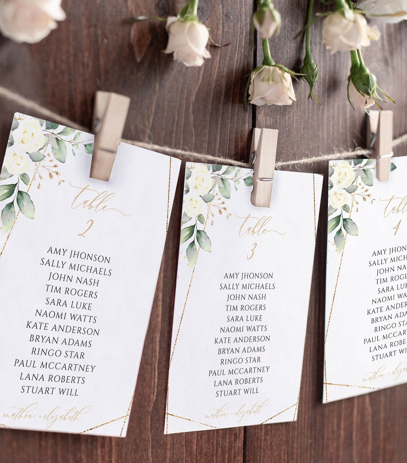 Wedding Seating Chart Cards Template Seating Chart Wedding | Etsy