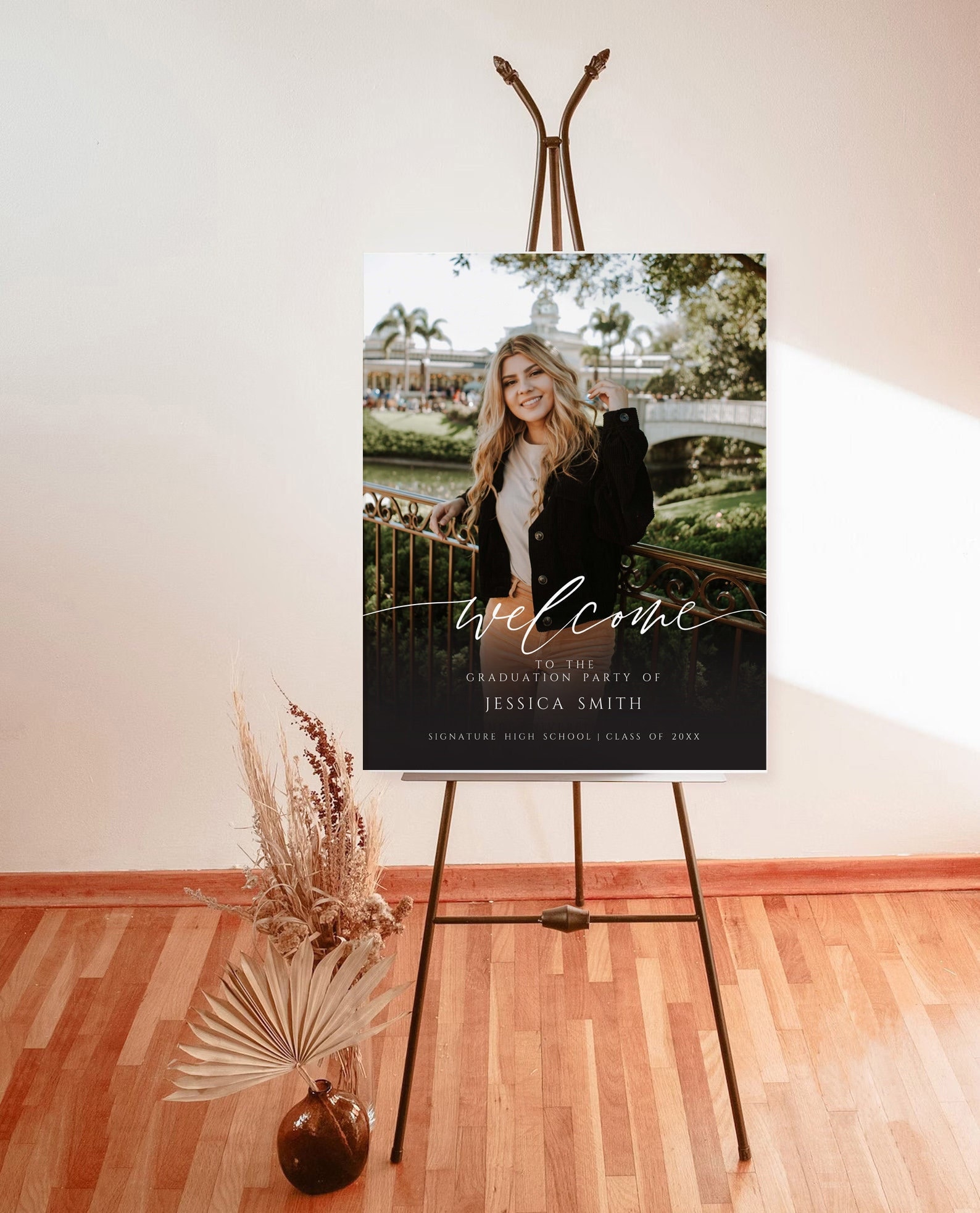 Editable Photo Graduation Welcome Sign Template (digital Download) - Etsy