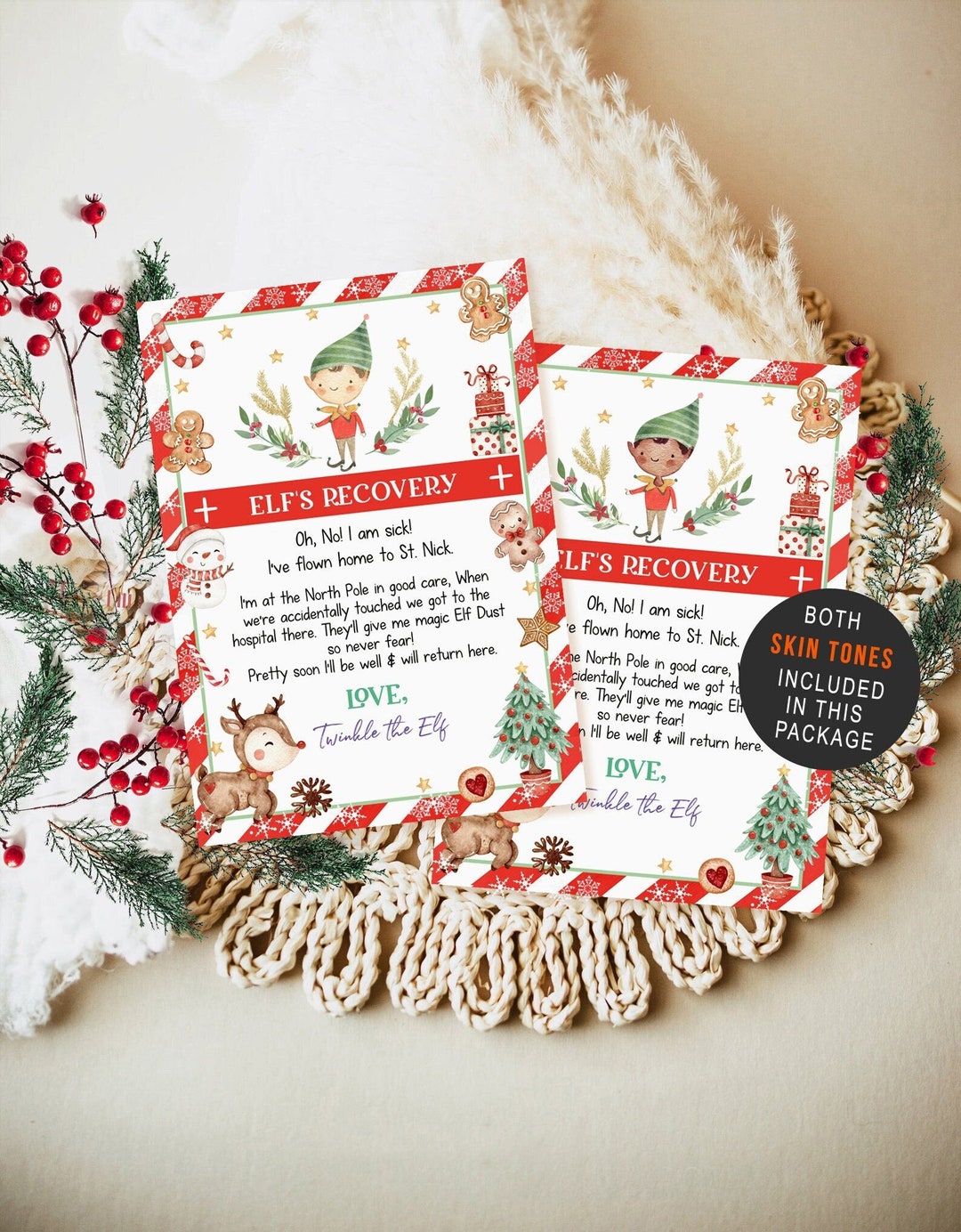 Elf Recovery Letter, Editable Elf Letter, Boy Elf Recovery Letter, If ...