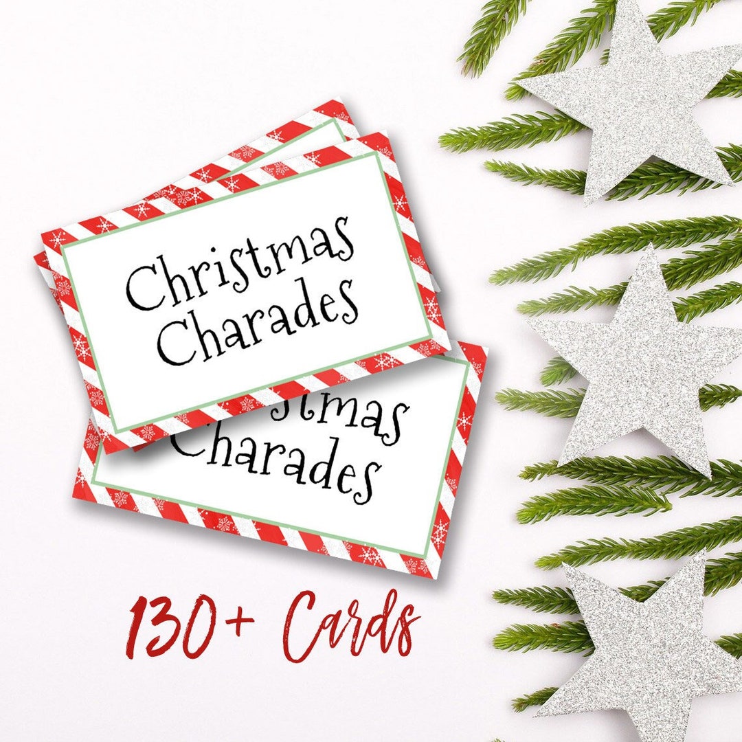 Christmas Charades Game, Christmas Party Games, Printable Christmas ...