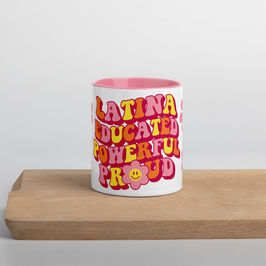 Latina Educated Powerful Proud Daisy Mug - Etsy