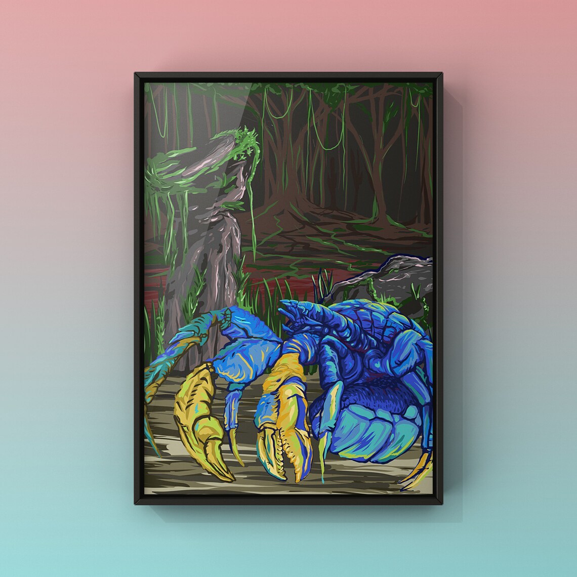 Coconut Crab (ayuyu) Latte Stone Guam Digital Print - Etsy