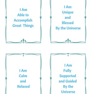 I AM - 24 Daily Affirmation Cards - Etsy