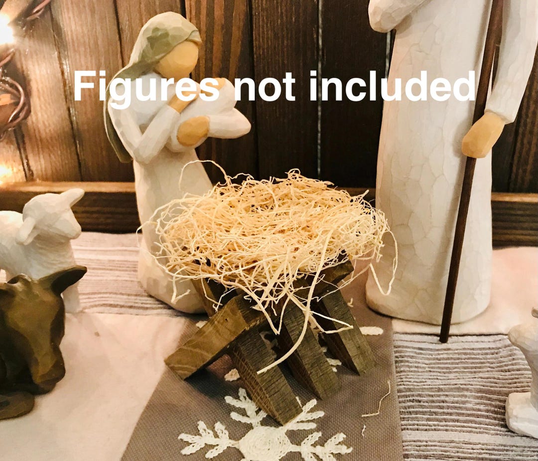 Rustic Wood Manger – for Willow Tree Nativity Set - Etsy