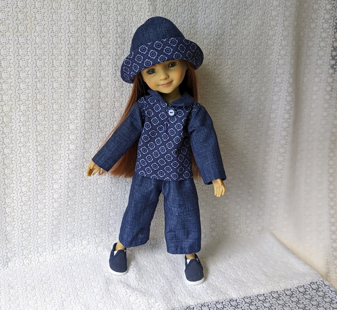 OOAK Spring Summer Two-piece Outfit and Hat for 15 Ruby Red Fashion ...