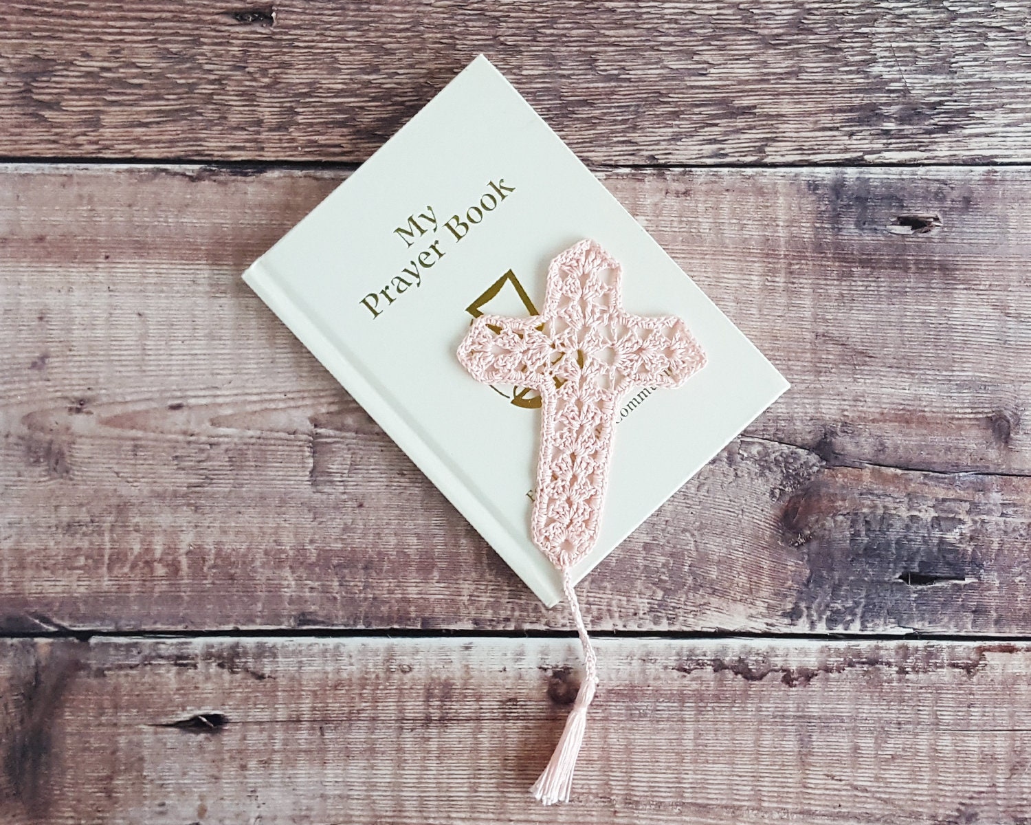 Cross Bookmark - Crochet Crucifix Bookmark - Communion Gift - Religious ...