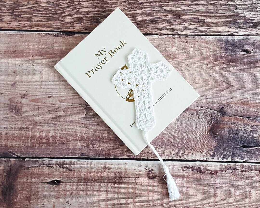 Cross Bookmark Crochet Crucifix Communion Gift Religious - Etsy