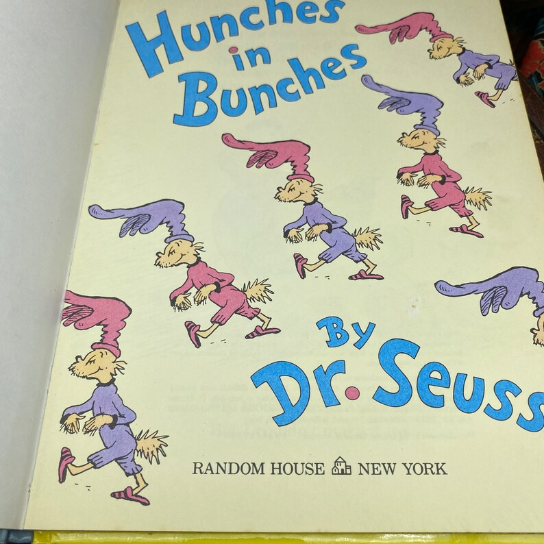 Hunches in Bunches by Dr. Seuss First Edition First Printing - Etsy