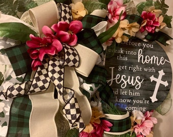 Religious Wreath - Etsy