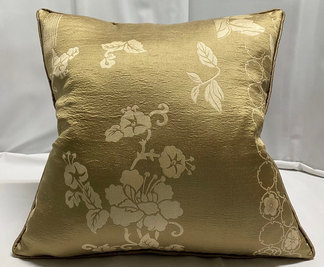Contemporary Style Bronze Flower Pillow - Etsy