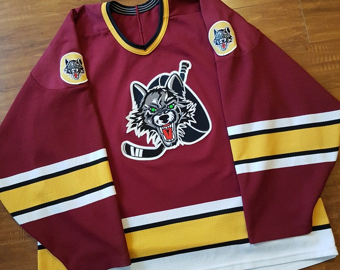Chicago Wolves. Full Stitch. Mint. Size L - Etsy