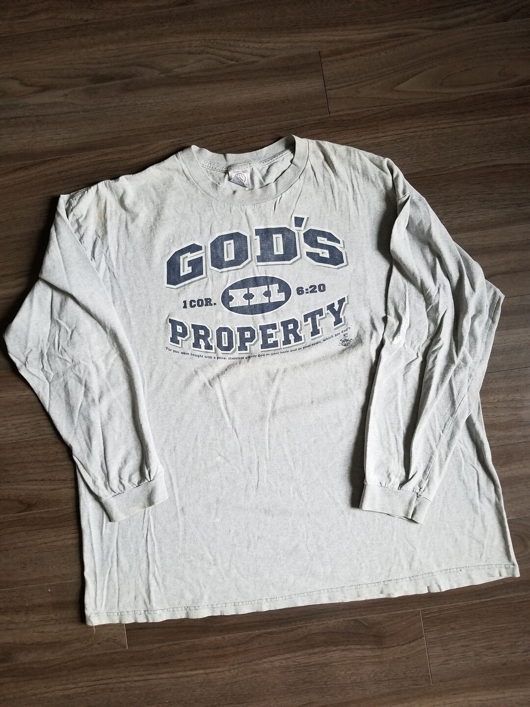 Vintage Gods Property Distressed Longsleeve - Etsy