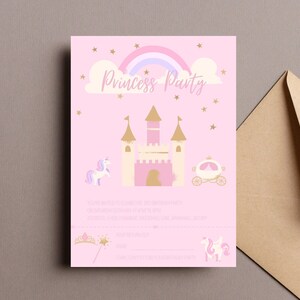 Invitation Editable Template, Instant Download, Girls Birthday Party ...