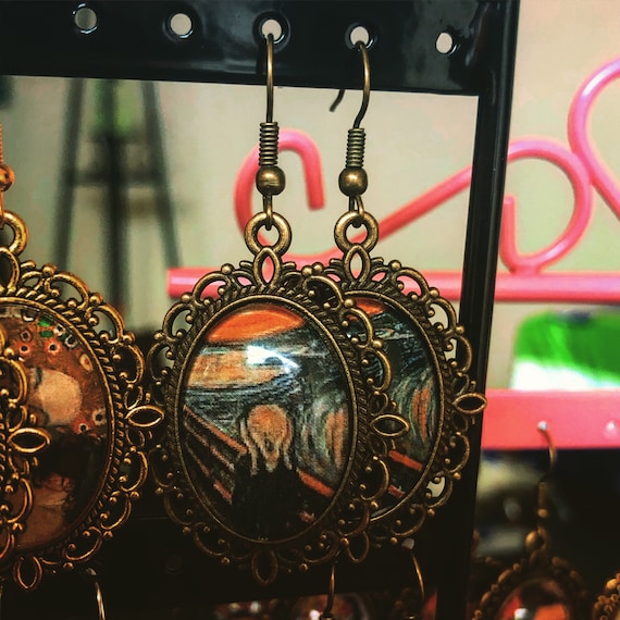 Edvard Munch the Scream Earrings - Etsy