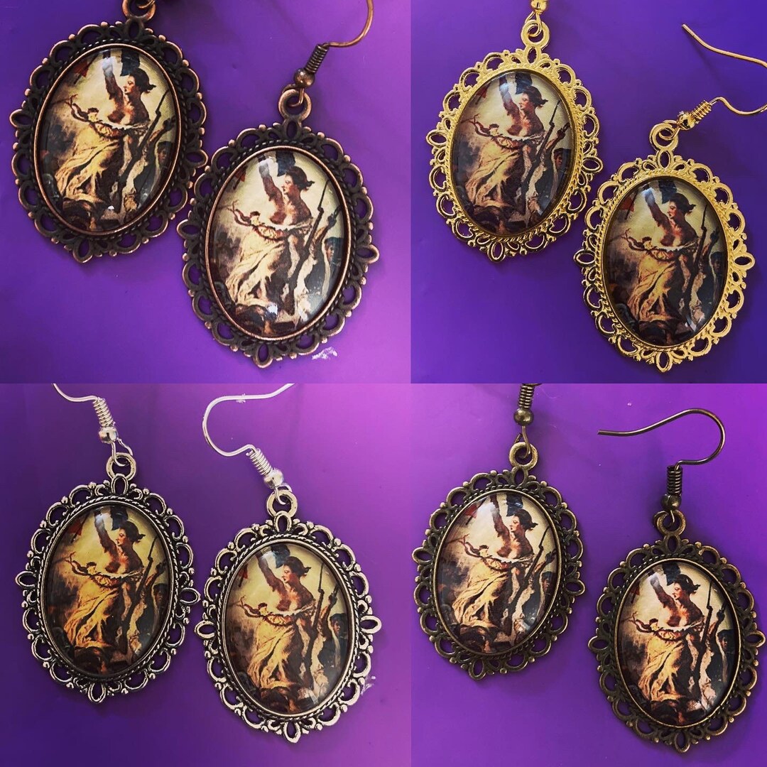 Lady Liberty Leading the People by Delacroix Earrings - Etsy