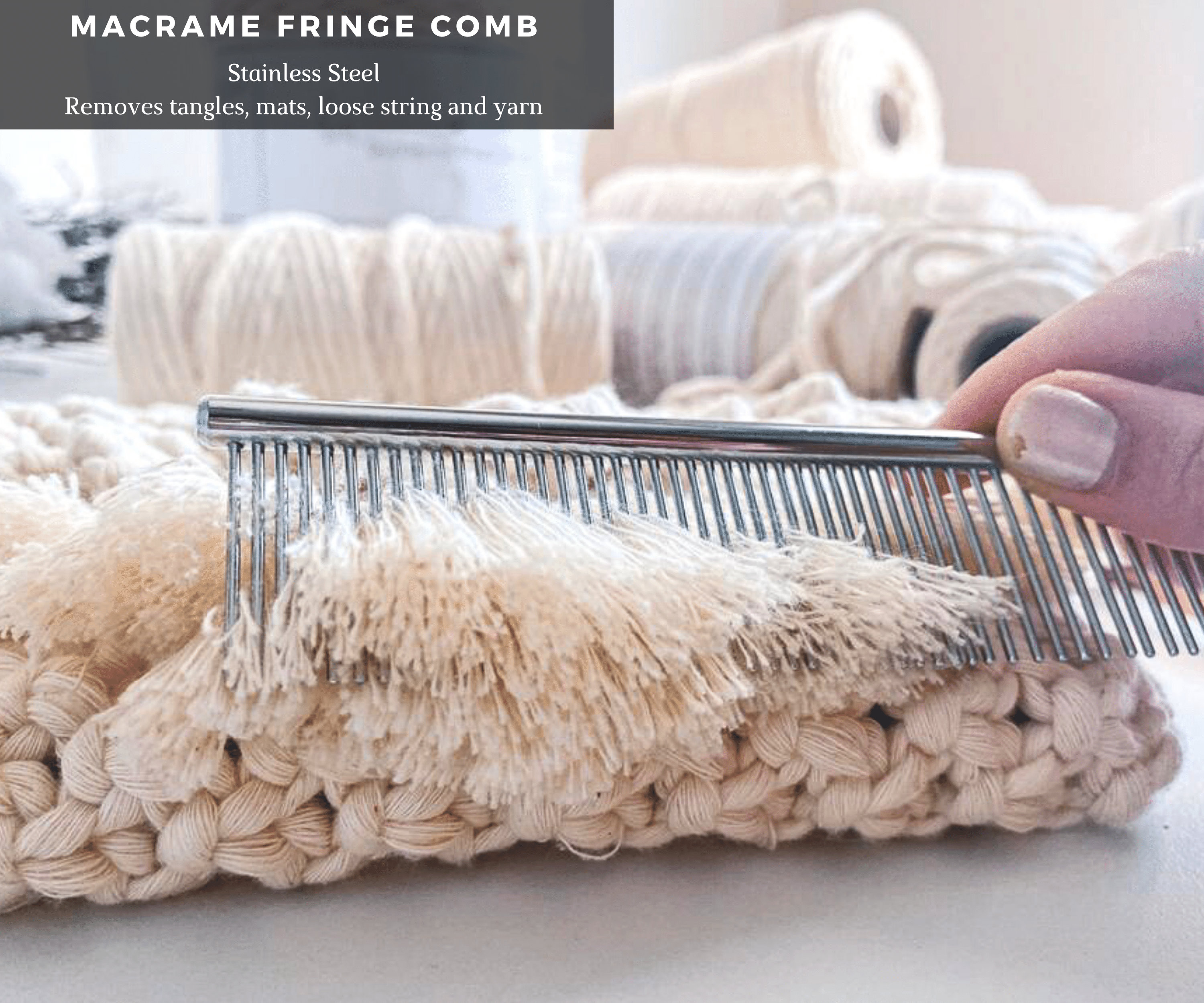 Macrame Fringe Comb Durable Craft Supply for Fiber Knotting - Etsy