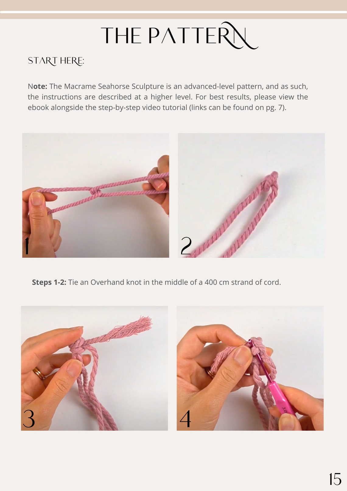 Macrame Seahorse Sculpture Pattern – 3D Animal DIY (PDF EBOOK) - Etsy
