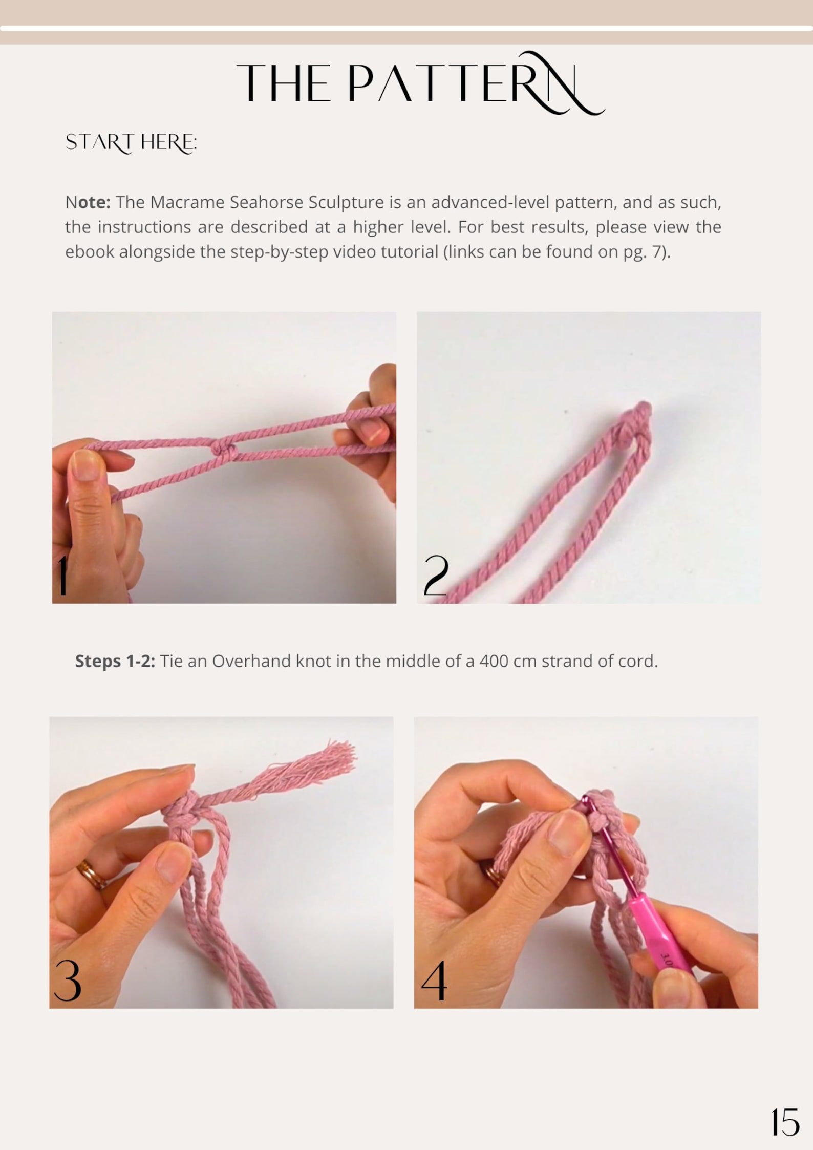 Macrame Seahorse Sculpture Pattern – 3D Animal DIY (PDF EBOOK) - Etsy