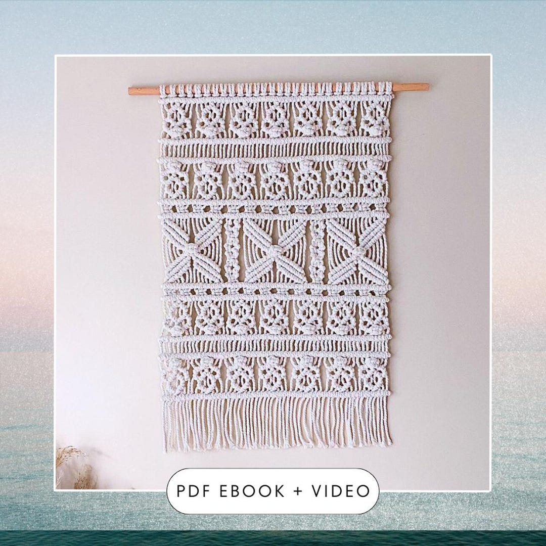 Large Macrame Wall Hanging DIY Pattern EBOOK Macrame Tutorial Pattern ...