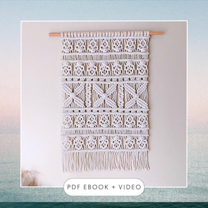 Large Macrame Wall Hanging DIY Pattern EBOOK Macrame Tutorial Pattern for Macrame Wall Hangings ...