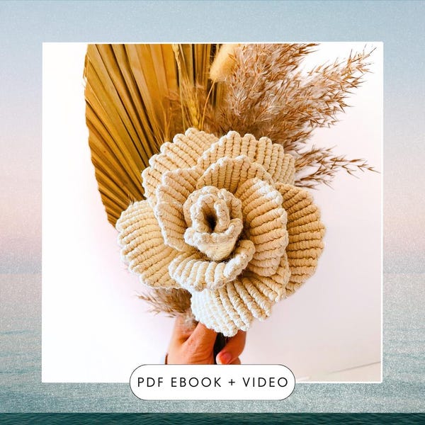 Macrame Flower - Etsy