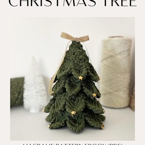 Macrame 3D Christmas Tree Pattern Ebook - DIY Macrame Christmas Tree ...
