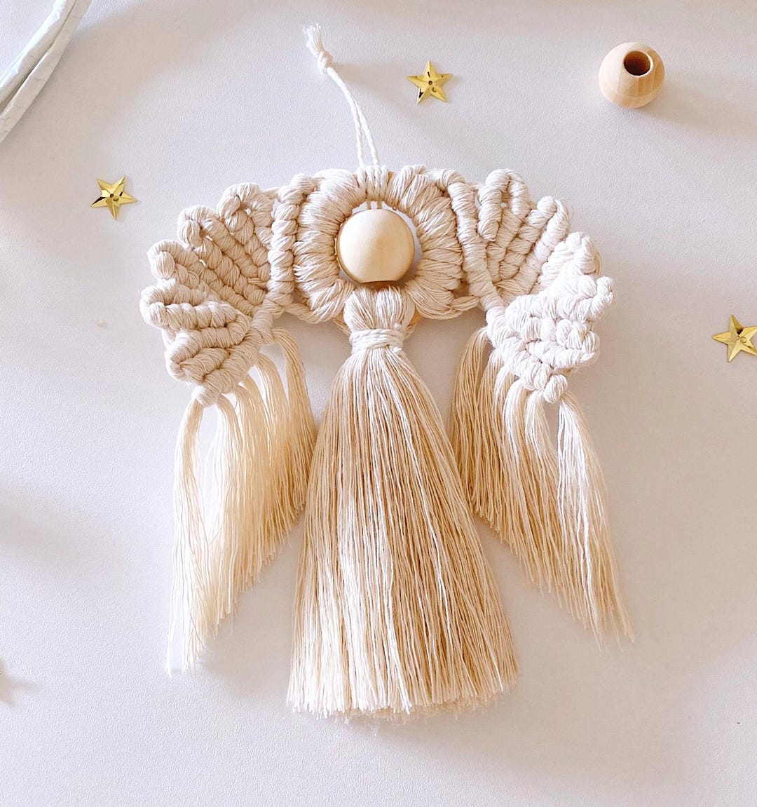Macrame Christmas Angel DIY Pattern EBOOK Macrame Christmas Ornament ...