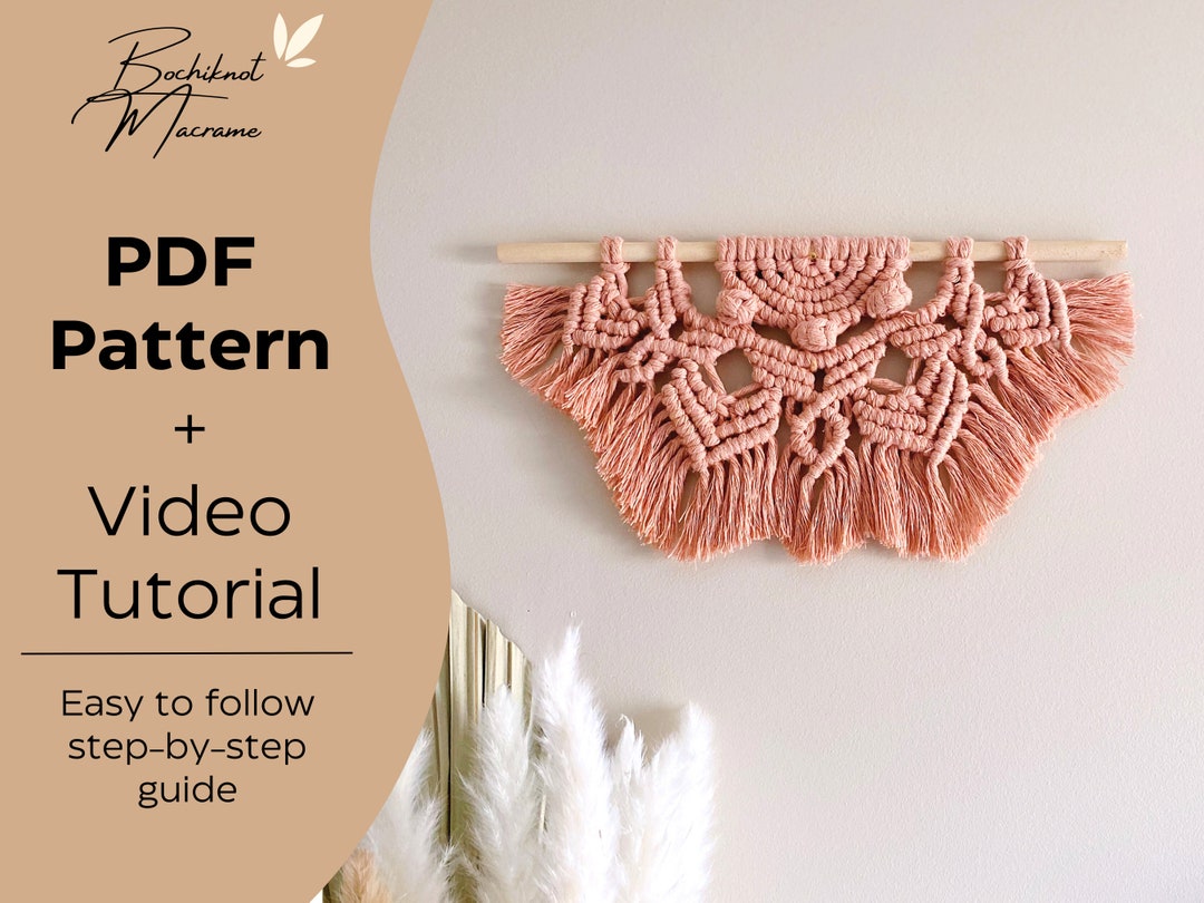 Macrame Pattern Half Mandala DIY Pattern EBOOK Macrame Tutorial Pattern ...