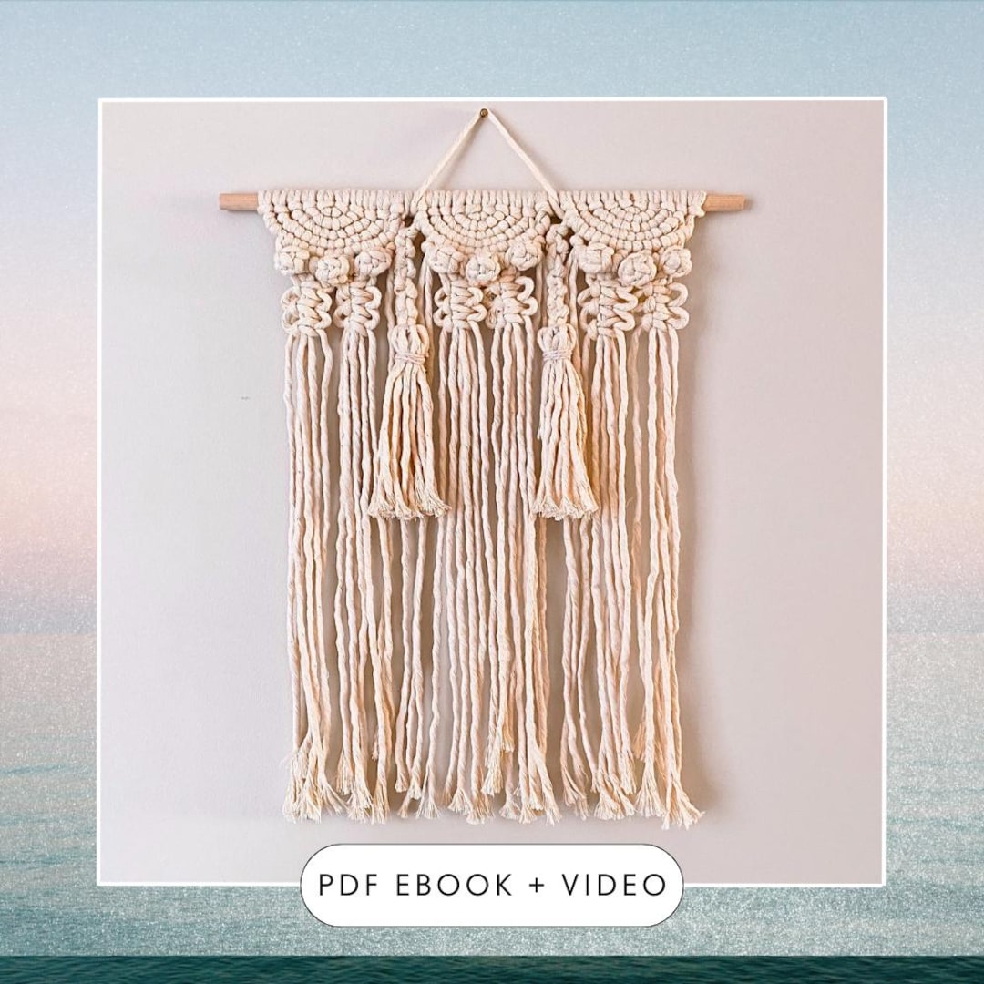Macrame Wall Hanging DIY Pattern EBOOK Macrame Tutorial for Beginners ...