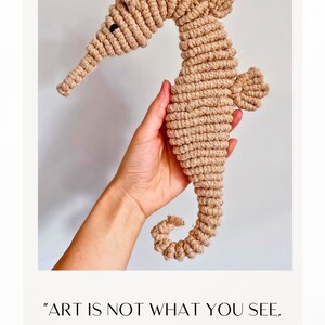 Macrame Pattern Seahorse Sculpture - DIY EBOOK Pattern Macrame Tutorial - Macrame Animal Pattern ...