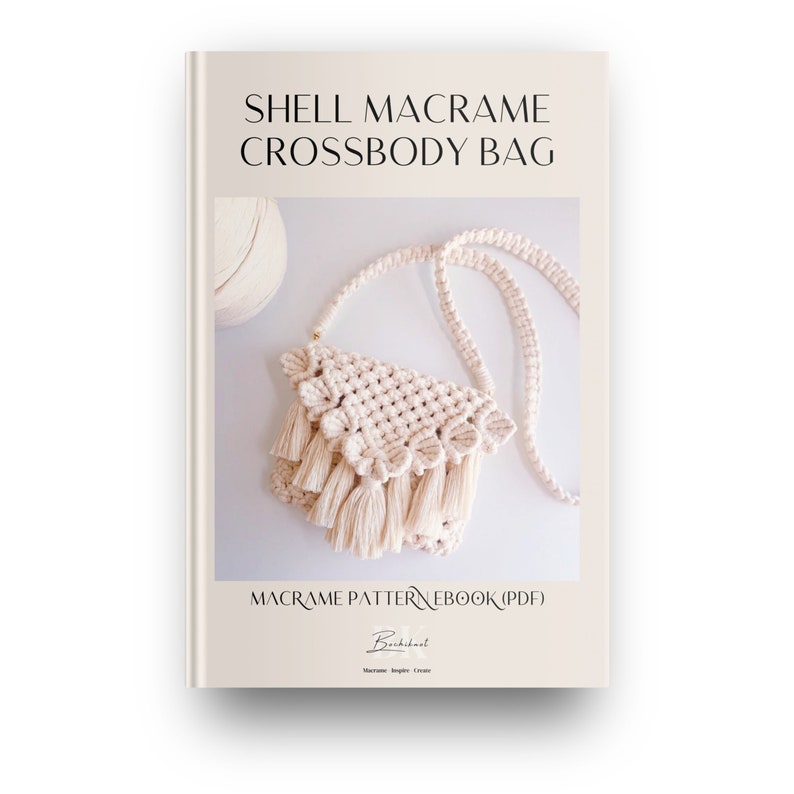 Macrame Crossbody Bag Pattern: Shell Design, Boho Fashion (PDF Ebook ...