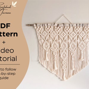 Large Macrame Wall Hanging DIY Pattern EBOOK Macrame Tutorial Pattern for Macrame Wall Hangings ...