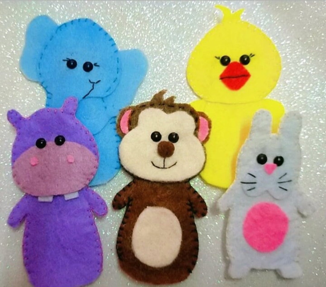 Cute Animals Felt Finger Puppets - Etsy Canada