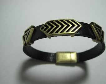 Leather arm band | Etsy