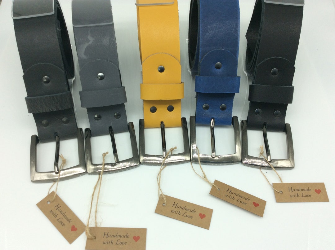 Belles ceintures en cuir véritable, spécialement faites à la main ...