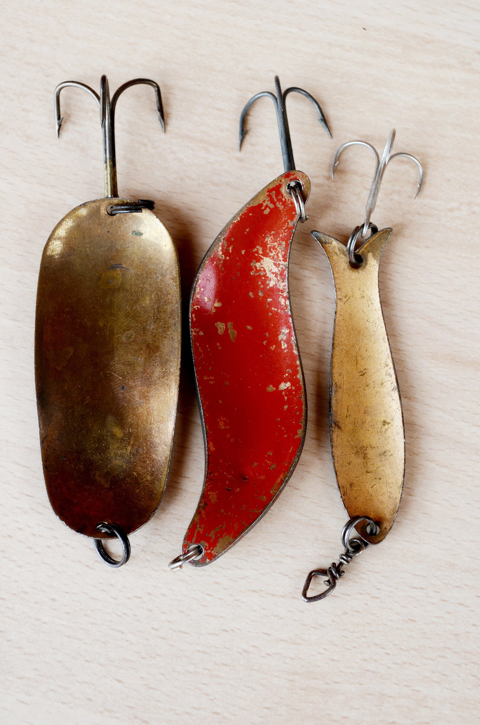 Copper Fishing Lures Vintage Set of 3 Handmade Lures Soviet - Etsy UK