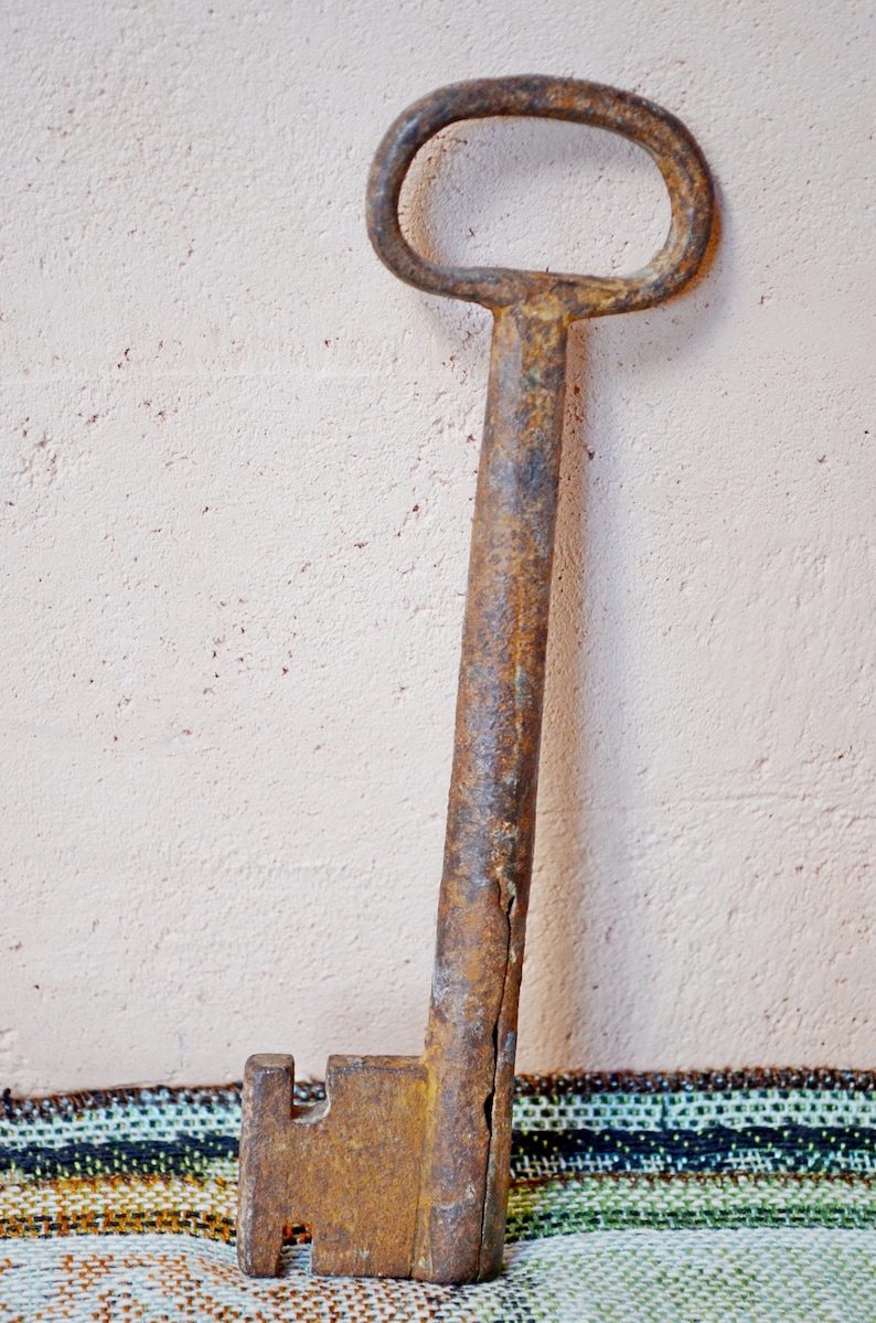 73 Inches Antique Hand Forged Skeleton Key Antique Rusty Key - Etsy