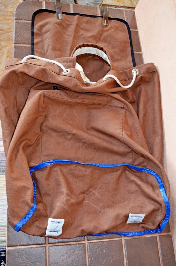 NOS Soviet backpack UNUSED Vintage Soviet Knapsack La… - Gem
