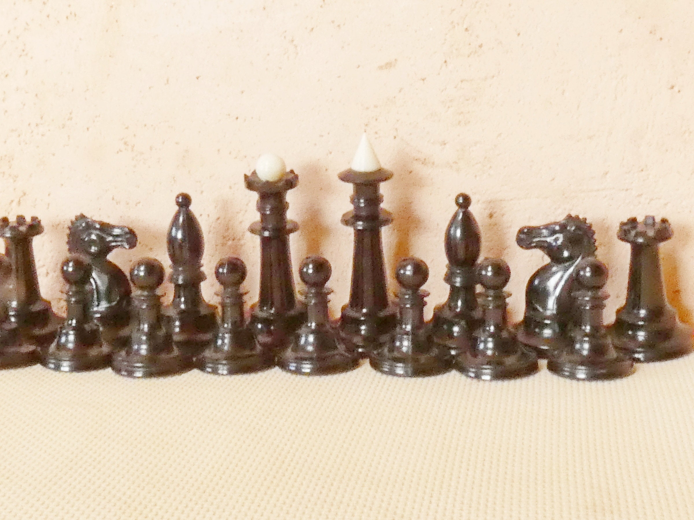 Vintage Full Set Chess Pieces Gift for Chess Player Soviet - Etsy